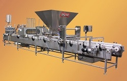 Equipment: Industrial Metal Pan Depositing Line for Bakery Products ...