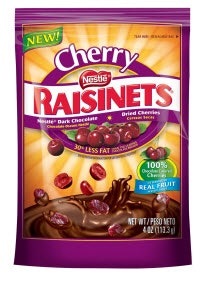 New Food Products | Cherry Raisinets Contain Half A Serving Of Fruit ...