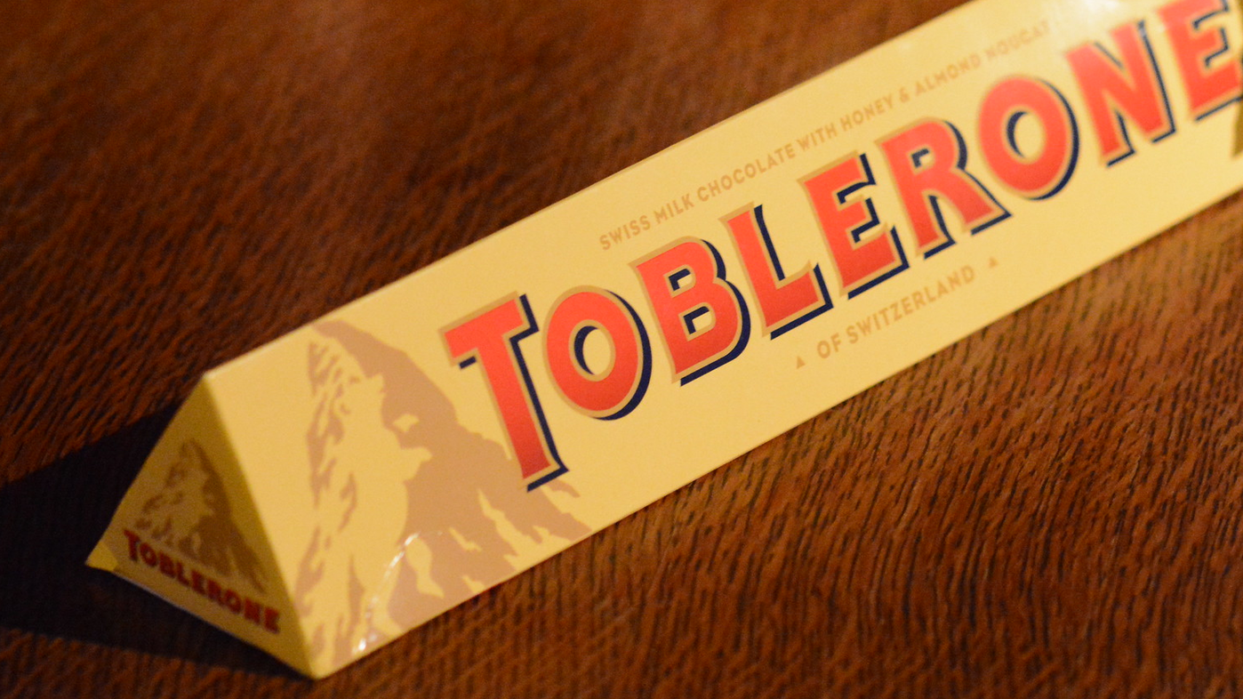 Mondelez Scrubs Swiss Flag, Matterhorn Imagery from Toblerone Packaging ...